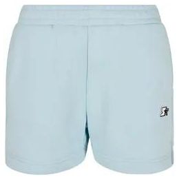 Sweatshorts STARTER Black Label "Starter Black Label Damen Ladies Starter Essential Sweat Shorts" Gr. M, US-Größen, blau (icewaterblue) Damen Hosen