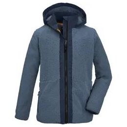 Mendler Fleecejacke KILLTEC "KOW 129 BYS FLC JCKT" Gr. 152, blau (mittelblau) Kinder Jacken