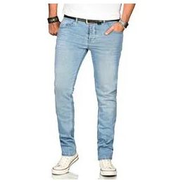 Stretch-Jeans Alessandro Salvarini "ASAngelo" Gr. W32 L36, Länge 36, blau (as-172 - hellblau) Herren Jeans Angenehme Passform durch vorhandenen Elasthan Anteil