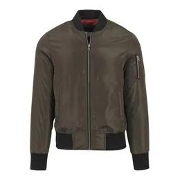 Allwetterjacke Urban Classics "Urban Classics Herren 2-Tone Bomber Jacket" Gr. 5XL, grün (schwarzolive, schwarz) Herren Jacken