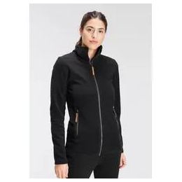 Mendler Fleecejacke POLARINO Gr. 42, schwarz Damen Jacken für kalte Tage, aus Fleece, lässiger Look