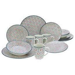 Kombiservice Creatable "Stella" Geschirr-Sets Gr. 16 tlg., bunt (mehrfarbig) orientalisch mediterraner Stil