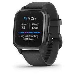 Smartwatch Garmin "VENU SQ 2 Music" Smartwatches schwarz