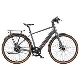 E-Bike Telefunken "UH220" E-Bikes Gr. 48, 28 Zoll (71,12cm), grau Pedelec, Elektrofahrrad für Herren u. Damen, Urbanbike