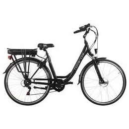 E-Bike Adore "E-Active" E-Bikes Gr. 50cm, 28 Zoll (71,12cm), schwarz Pedelec, Elektrofahrrad für Damen u. Herren