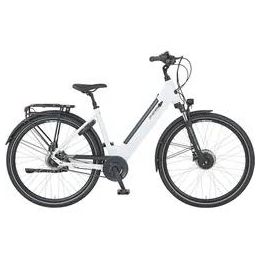 E-Bike Prophete "Geniesser 2.0" E-Bikes Gr. 48 cm, 28 Zoll (71,12 cm), weiß (kreideweiß) Pedelec, Elektrofahrrad für Damen u. Herren