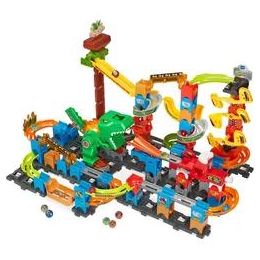 Kugelbahn Vtech "Marble Rush - Dino Adventures Magnetic Set XL400 E" Kugelbahnen bunt Kinder mit Sound- und Lichteffekten