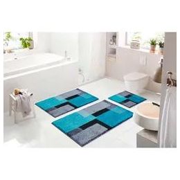 Badematte Grund Badematten Gr. rechteckig (70cm x 120cm),, blau (türkis)