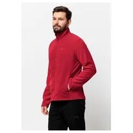 Fleecejacke Jack Wolfskin "TAUNUS FZ M" Gr. M (50), rot (red, glow) Herren Jacken