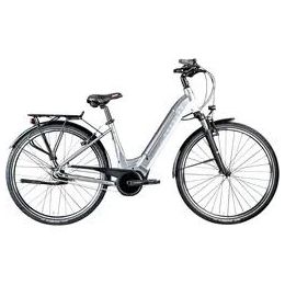 Zündapp E-Bike ZÜNDAPP "Z905" E-Bikes Gr. 45cm, 28 Zoll (71,12cm), grau (grau, weiß) Pedelec, Elektrofahrrad für Damen u. Herren