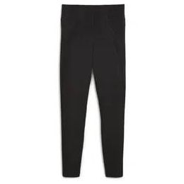 Yogaleggings Puma "CLOUDSPUN Gerippte High Waist-Leggings Damen" Gr. S, Normalgrößen, schwarz, Damen, Obermaterial: 24% Elasthan, 76% Polyester; Innenbund: 87% Polyester, 13% Elasthan, Hosen