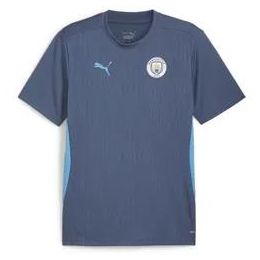 Trainingsshirt Puma "Manchester City Trainingstrikot Herren" Gr. M, blau (inky blau magic), Herren, Obermaterial: 100% Polyester; Einsatz: 100% Polyester, colorblocking, Shirts