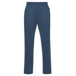 Sweathose TRIGEMA "TRIGEMA Freizeithose aus Sweat-Qualität" Gr. M, US-Größen, blau (nightblau, melange), Damen, 70% Baumwolle, 30% Polyester, Hosen