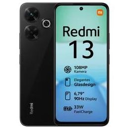 Xiaomi Smartphone "Redmi 13 6+128 GB" Mobiltelefone Gr. 128 GB, schwarz (midnight schwarz)