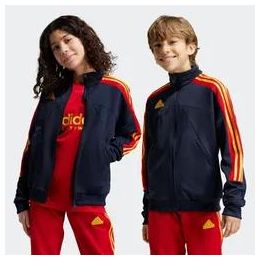 Trainingsjacke Adidas SPORTSWEAR "J NP TTOP" Gr. 164, blau (legend ink, better scarlet, bold gold) Kinder Jacken