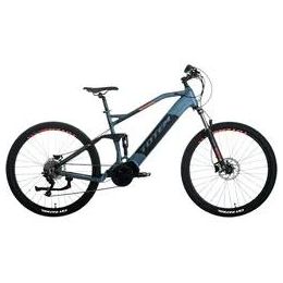 E-Bike Totem "Carry Pro" E-Bikes Gr. 51cm, 29 Zoll (73,66cm), schwarz (stahlblau-schwarz) Pedelec, Elektrofahrrad für Damen u. Herren, MTB