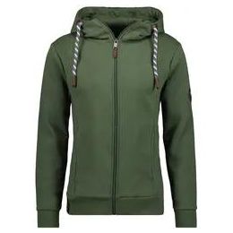 Sweatjacke Ragman Gr. L (50/52), grün (dunkelgrün-393) Herren Sweatjacken