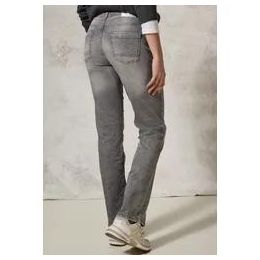 Slim-fit-Jeans Cecil Gr. 33, Länge 32, grau (mid grey wash) Damen Jeans High Waist