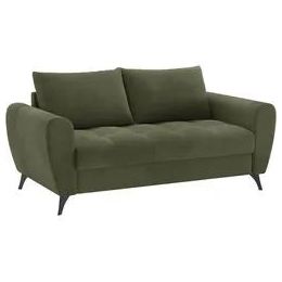 2,5-Sitzer Home Affaire "Blackburn II" Sofas Gr. B/H/T: 180 cm x 71 cm x 90 cm, Microfaser 1, grün (memphis 12 green) Mit Kaltschaumpolsterung bis 140 kg belastbar