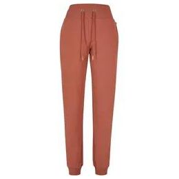 Jogginghose Urban Classics "Urban Classics Damen Ladies Organic High Waist Sweat Pants" Gr. 4XL, US-Größen, orange (terracotta), Damen, 100% Baumwolle, unifarben, Hosen