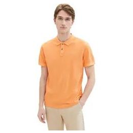 Poloshirt Tom Tailor Gr. M, orange (fruity melon orange) Herren Shirts mit Logo Stickerei