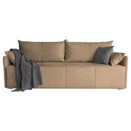 Schlafsofa Collection AB Sofas Gr. B/H/T: 216cm x 84cm x 94cm, Luxus-Microfaser ALTARA NUBUCK, beige (sand)