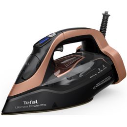 Tefal Dampfbügeleisen "FV9E50 Ultimate Power Pro" Bügeleisen 85 gMin. kontin. Dampfabgabe, 300 gMin. Dampfstoß, selbstreinigend schwarz (schwarz/bronze)