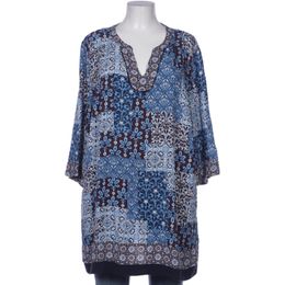 Ulla Popken Damen Bluse, blau, Gr. 50