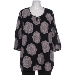 Ulla Popken Damen Bluse, schwarz, Gr. 54