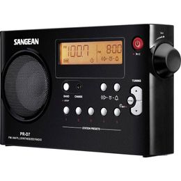 Sangean - PR-D7 Kofferradio ukw, mw Schwarz