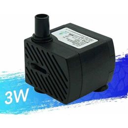 48GPH [180L/H] 3W Ultra-leise Wasserpumpe, kleine Aquarium, Teich, Brunnen, Desktop-Aquariumpumpe.