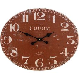 Antic Line Créations - Runde Vintage-Pendeluhr Cuisine 49 cm