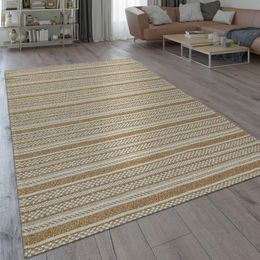 Paco Home - Teppich Wohnzimmer Muster Orientalisch Modern Beige Braun Natur 200x280 cm