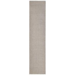 Teppich Natur Sisal 66x300 cm Sandfarbe vidaXL