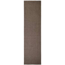 vidaXL - Teppich Natur Sisal 66x250 cm Braun