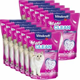 Katzenstreu Magic Clean Lavendel - 12x 5 Liter - Vitakraft