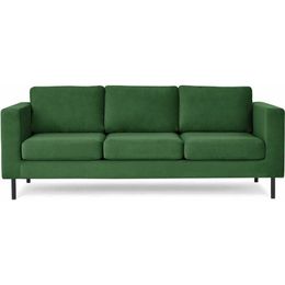 Tozzi Sofa 3 Personen universelles Design, Grün - Konsimo