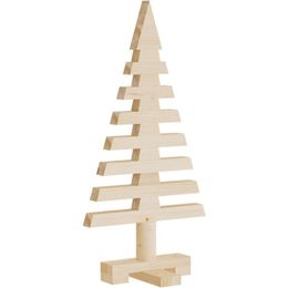 Weihnachtsbaum Holz zum Schmücken 60 cm Massivholz Kiefer vidaXL