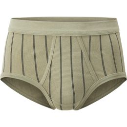 Herren Slip khaki-gestreift, Gr&ouml;&szlig;e 7