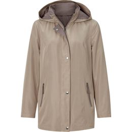 Damen Funktionsjacke mit Innentasche beige-dunkeltaupe, Gr&ouml;&szlig;e 38
