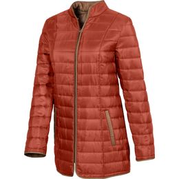 Damen Steppjacke mit kontrastfarbigem Futter terrakotta, Gr&ouml;&szlig;e 48