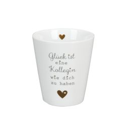 Krasilnikoff Happy Mug Glück ist eine Kollegin wie dich zu haben, Ø 8.8, Höhe 10 cm