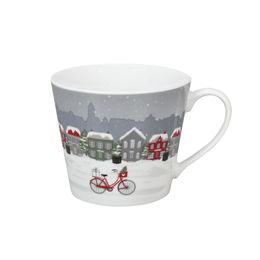 Krasilnikoff Happy Cup, Riding in the City Bike, Ø 10, Höhe 9 cm