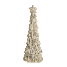 Chic Antique Deko Weihnachtsbaum mit Glitzer, H17,5/Ø 6,5 cm