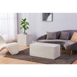 Home Deluxe Couchtisch Amiri Marmor Beige L - versch. Ausführungen