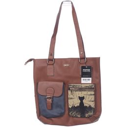 DOGO Damen Handtasche, beige, Gr.