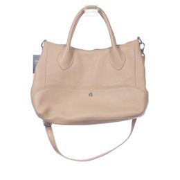 Aigner Damen Handtasche, beige, Gr.