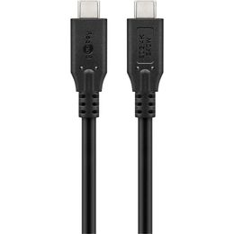 goobay USB-C Kabel 74189 USB4 240W 2m schwarz 20 Gbit/s
