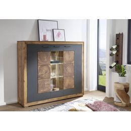 Highboard Sheesham 150x40x135 gebeizt TURIN #10