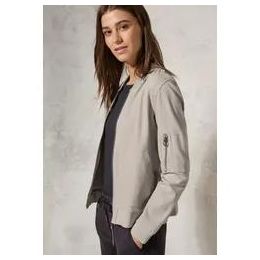 Cardigan Cecil Gr. L (42), grau (soft silver) Damen Strickjacken aus softem Materialmix